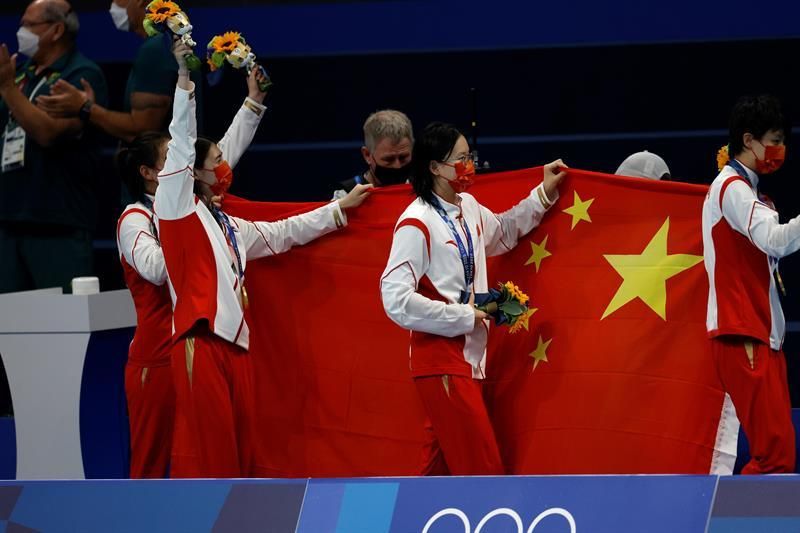 El equipo femenino de China gana el relevo 4x200 con nuevo récord del mundo - Estadio Deportivo