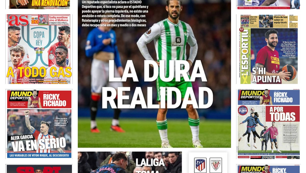 La Copa, Isco, Yamal, Aleix, Carlos Herrera… portadas del miércoles 7 de febrero - Estadio Deportivo